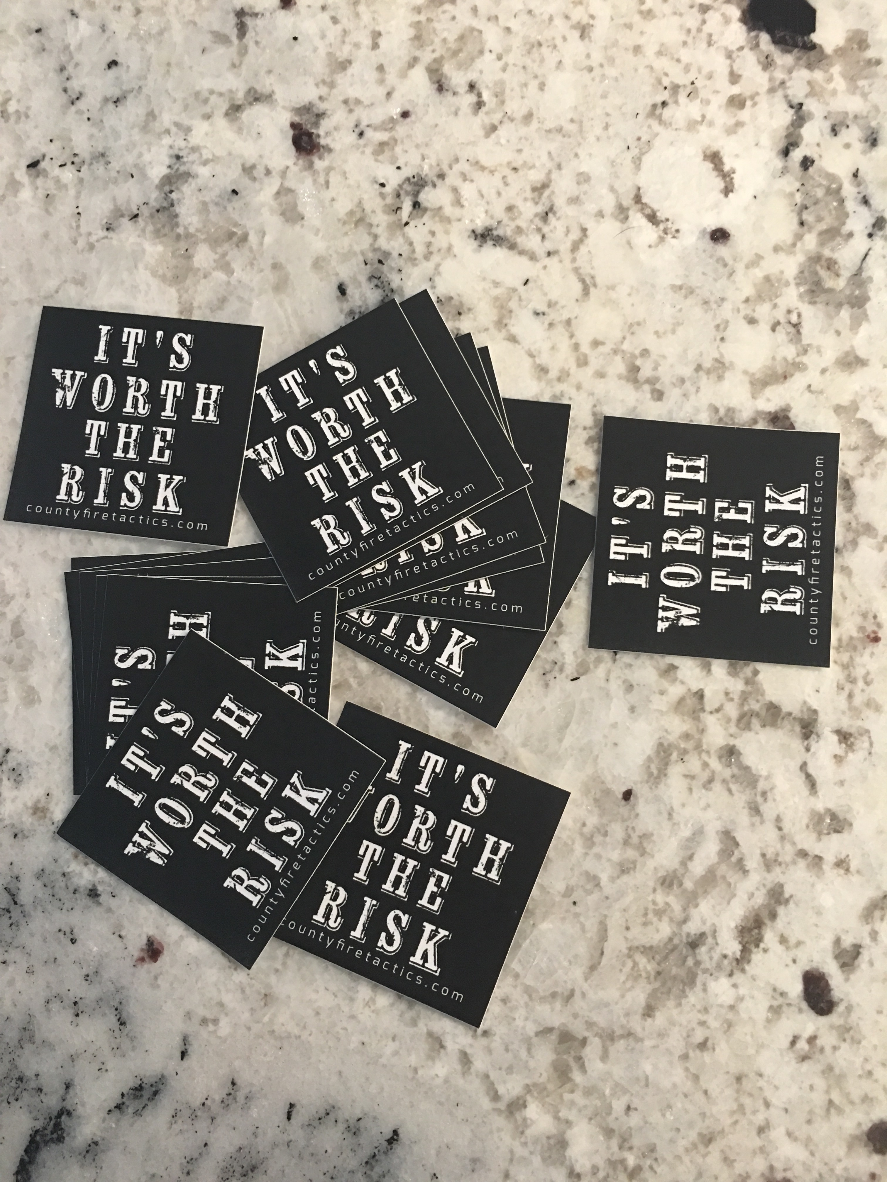 It’s Worth The Risk! Stickers | COUNTY FIRE TACTICS