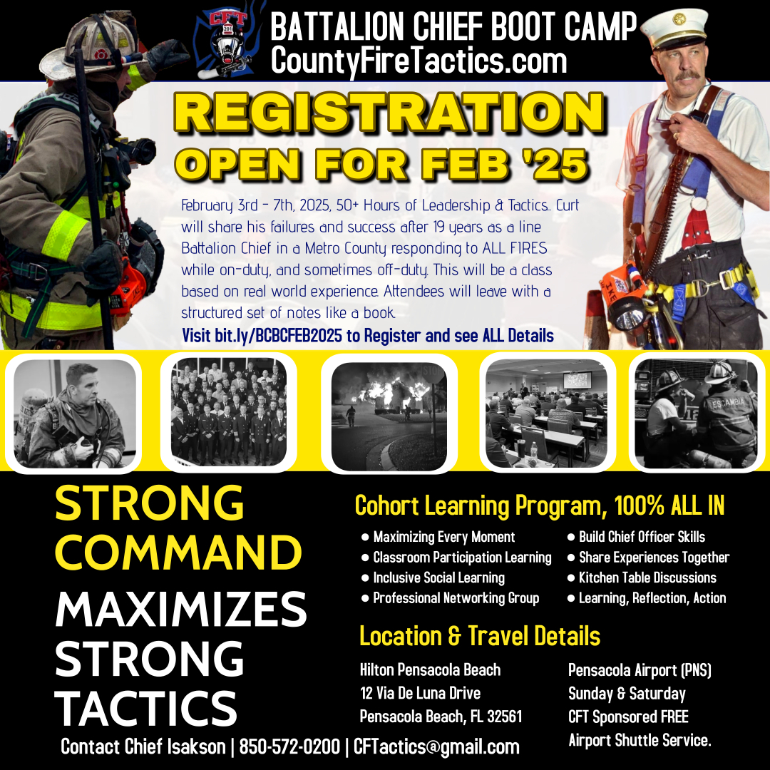 Battalion Chief Boot Camp February 2025 – Registration Open - County ...